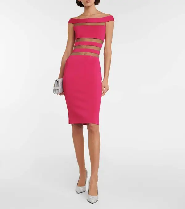 Balmain Off-shoulder Mini Dress