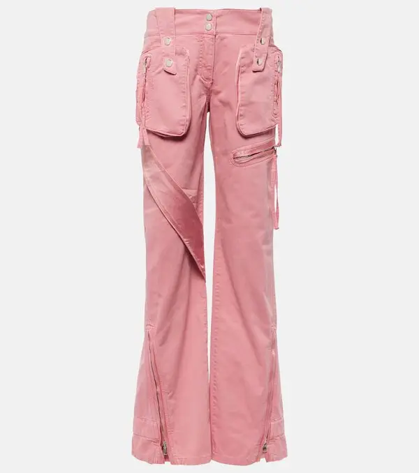 Blumarine Low-rise Straight Cargo Jeans