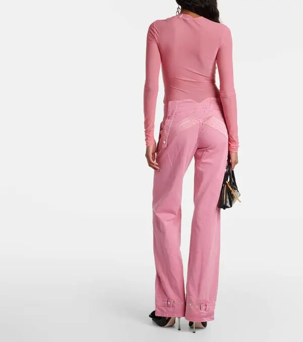 Blumarine Low-rise Straight Cargo Jeans