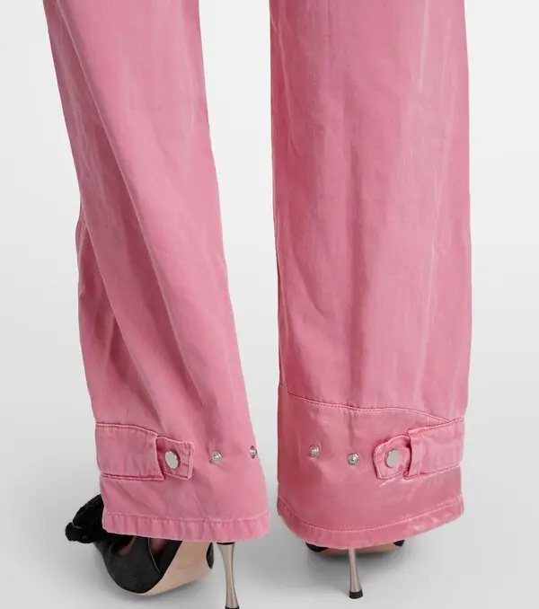 Blumarine Low-rise Straight Cargo Jeans