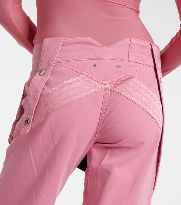 Blumarine Low-rise Straight Cargo Jeans