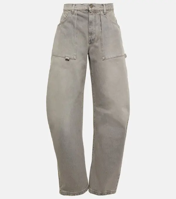 Attico Effie High-rise Barrel-leg Jeans