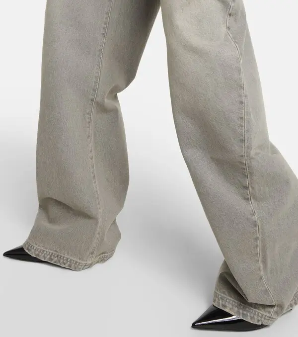 Attico Effie High-rise Barrel-leg Jeans