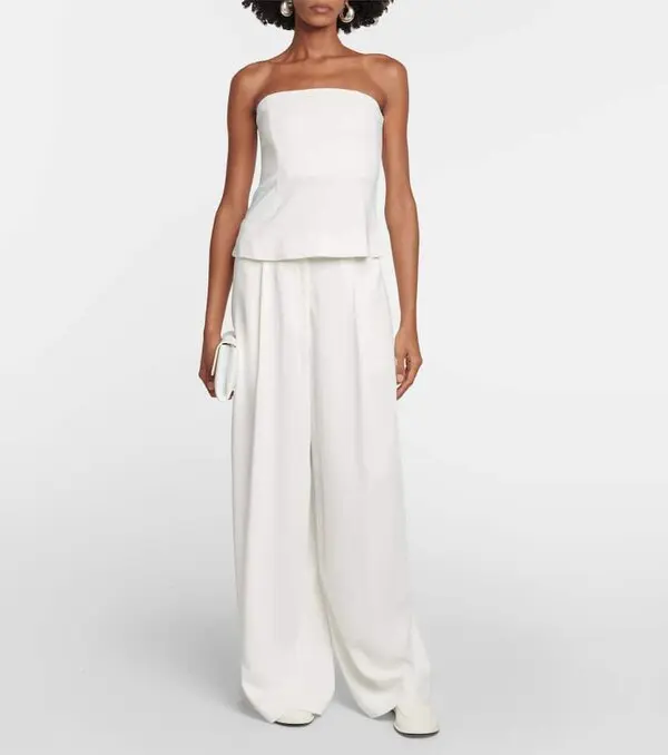 Co Strapless Crepe Top