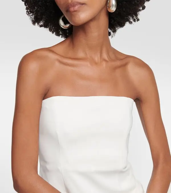 Co Strapless Crepe Top