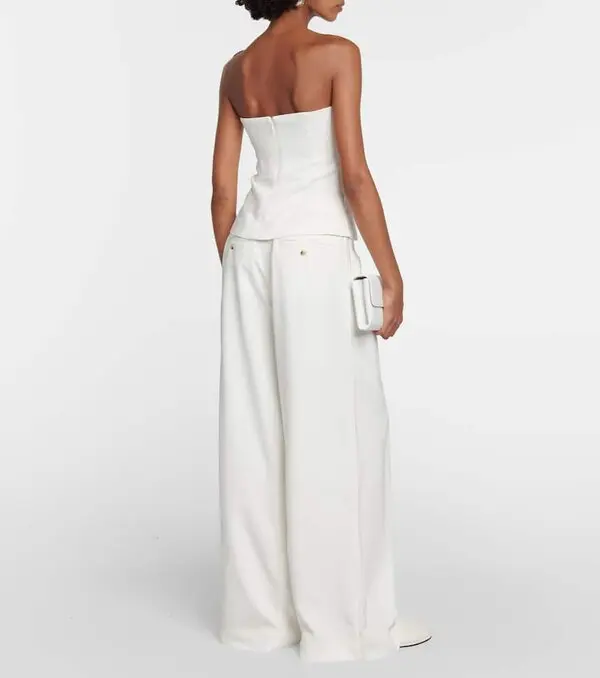 Co Strapless Crepe Top