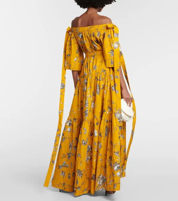 Erdem Floral Cotton Maxi Dress