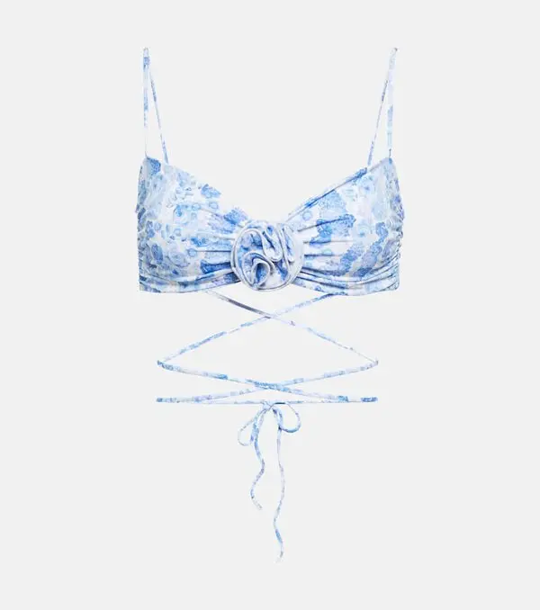 Magda Butrym Floral Bikini Top - Multicoloured