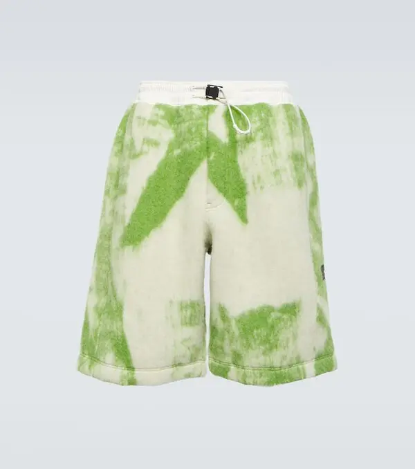 Y3 Printed Wool-blend Shorts