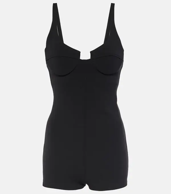 Magda Butrym Wool-blend Romper - Black