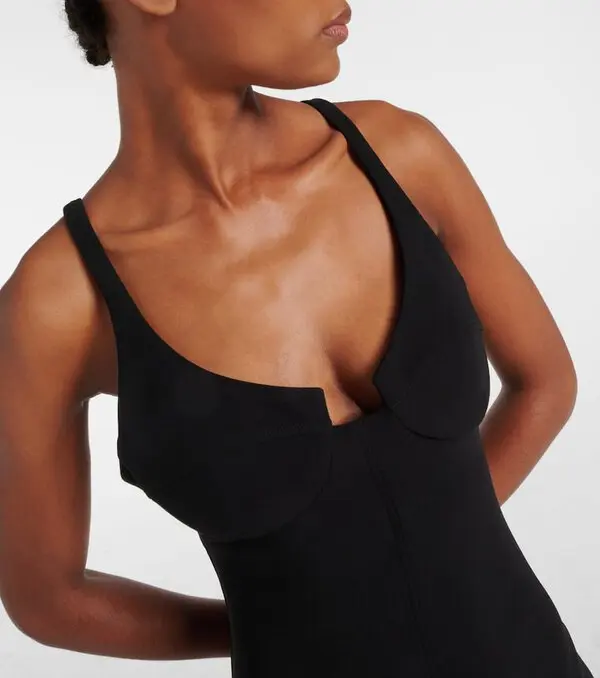 Magda Butrym Wool-blend Fitted Romper