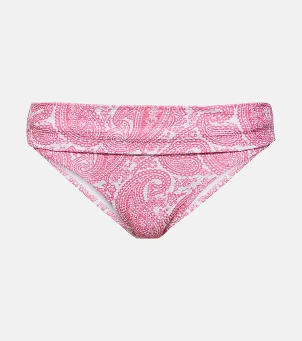 Heidi Klein Ischia Printed Bikini Bottom - Pink