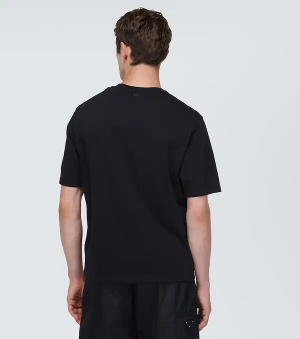 AMI Paris De Coeur Cotton Jersey T-shirt - Black