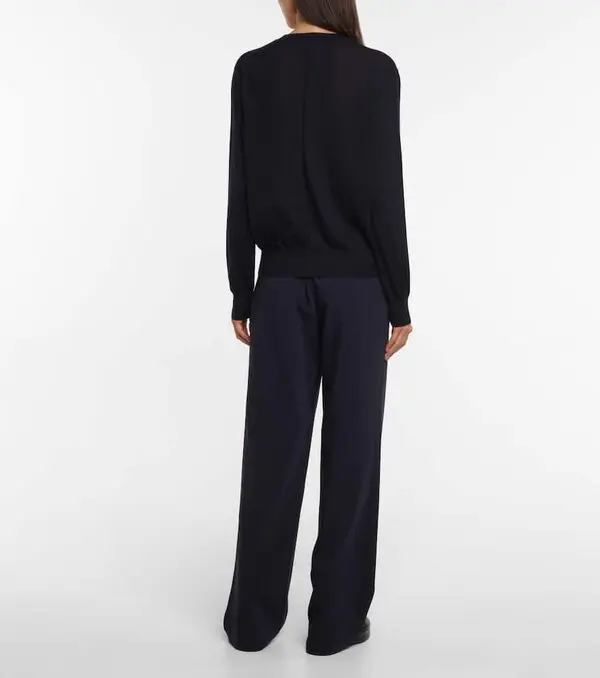 THE ROW Battersea Cashmere Cardigan - Blue