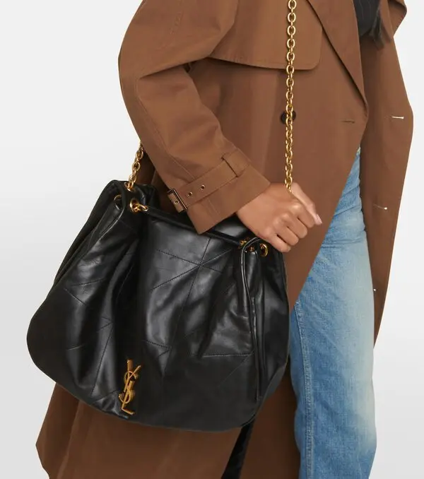 Saint Laurent Jamie 4.3 Leather Shoulder Bag - Black