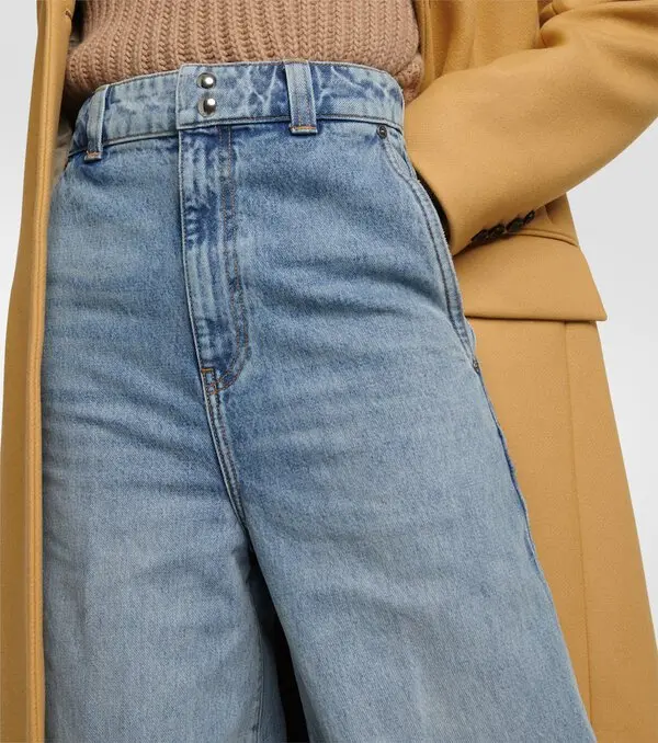 Khaite Isla High-rise Wide-leg Jeans