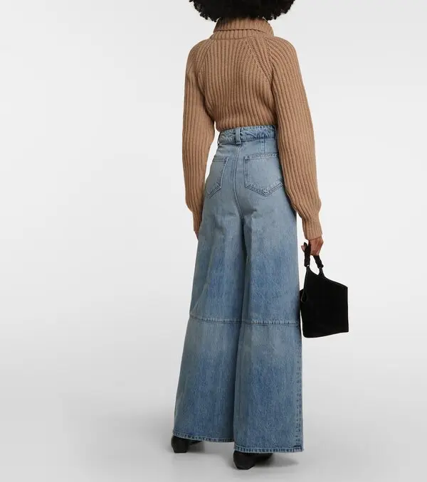 Khaite Isla High-rise Wide-leg Jeans
