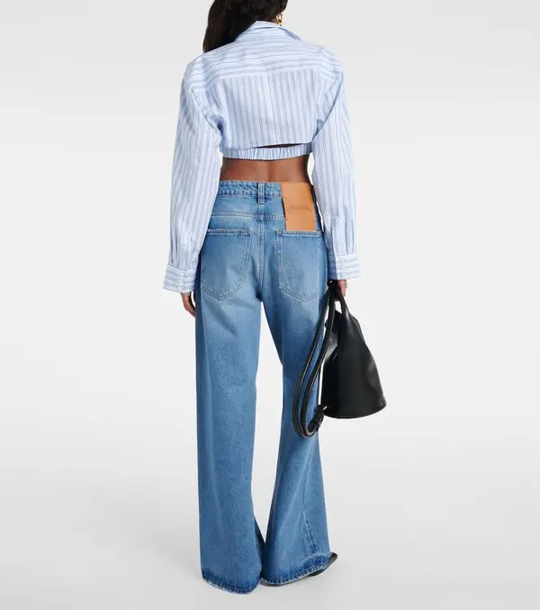 Jacquemus Le De-nimes Wide-leg Jeans - Blue