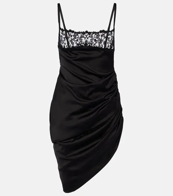 Jacquemus La Saudade Brodee Mini Dress - Black