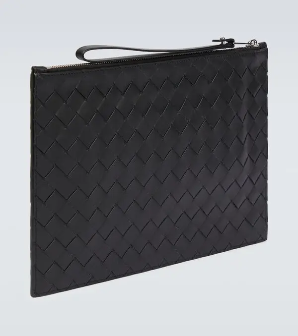 Bottega Veneta Intrecciato Large Leather Pouch
