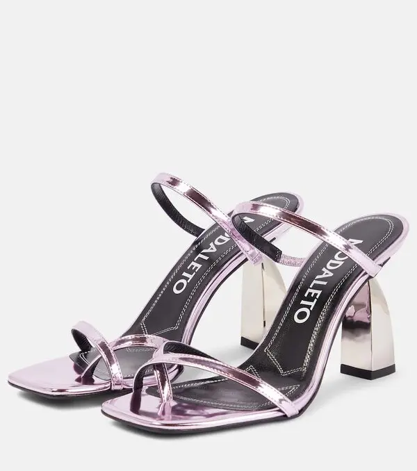 NODALETO Angel Metallic Leather Mules