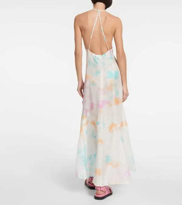 Anna Kosturova Silk Maxi Dress