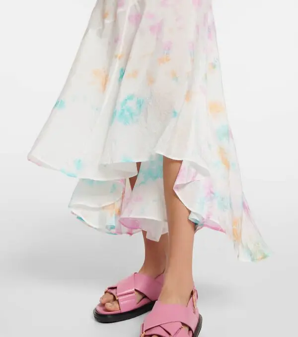 Anna Kosturova Silk Maxi Dress