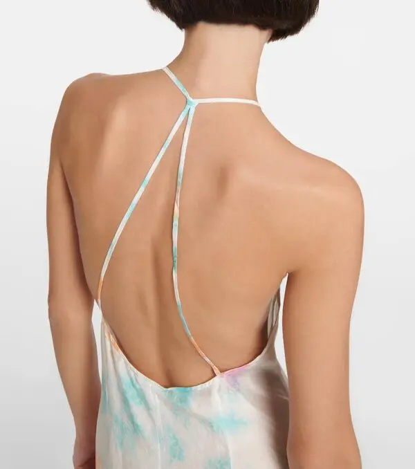 Anna Kosturova Silk Maxi Dress