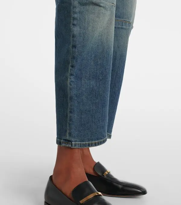NILI LOTAN Emerson Mid-rise Jeans - Blue