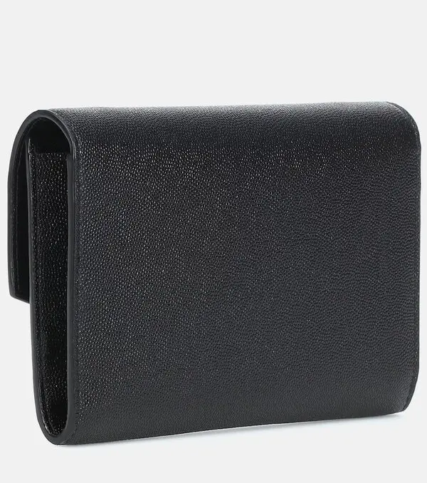 Saint Laurent Uptown Wallet On Chain - Black