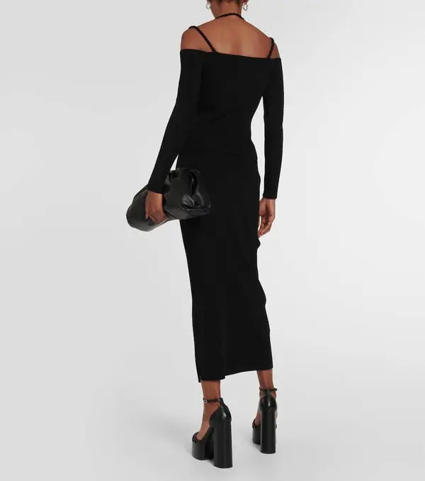 Altuzarra Ribbed-knit Cutout Top - Black