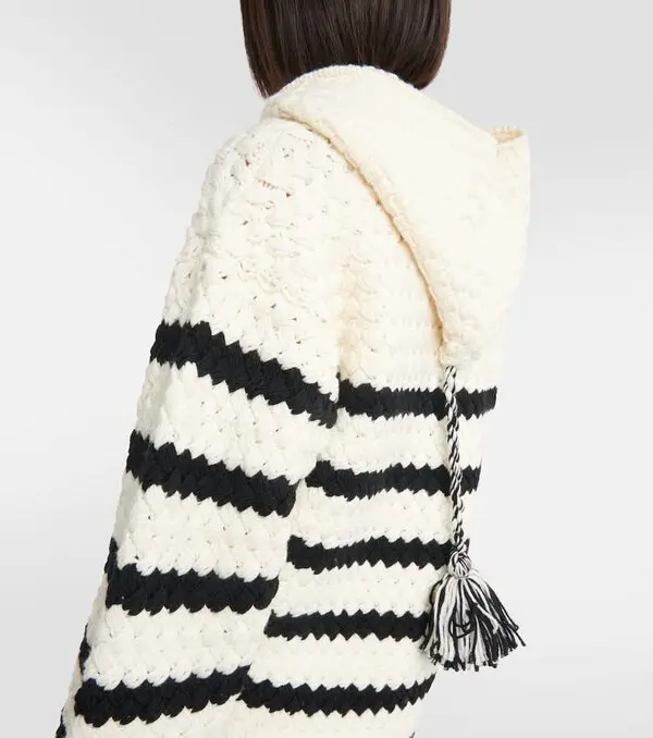 Alanui The Mariner Striped Wool Hoodie
