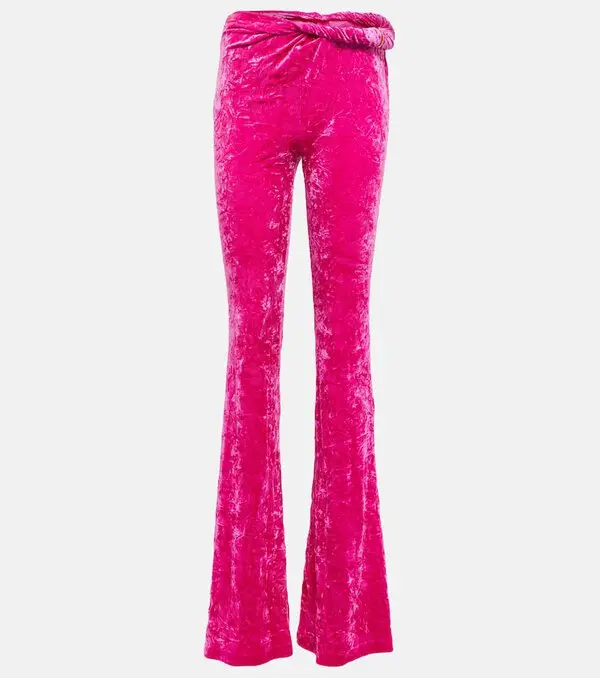 Versace Flared Velvet Pants