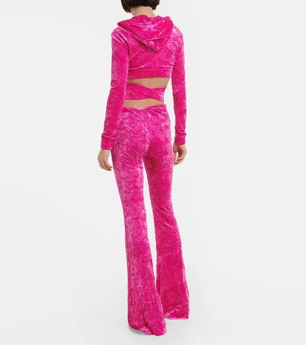 Versace Flared Velvet Pants