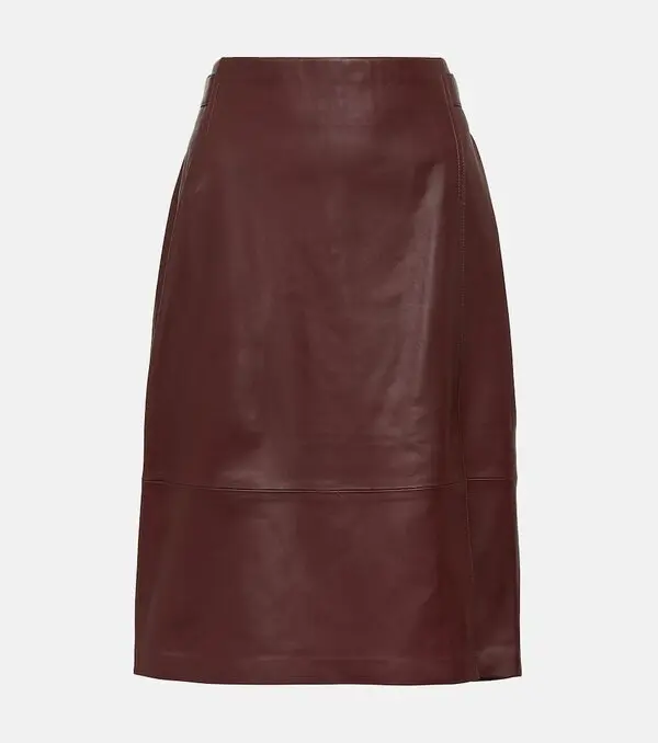 Vince Leather Pencil Skirt