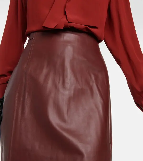 Vince Leather Pencil Skirt