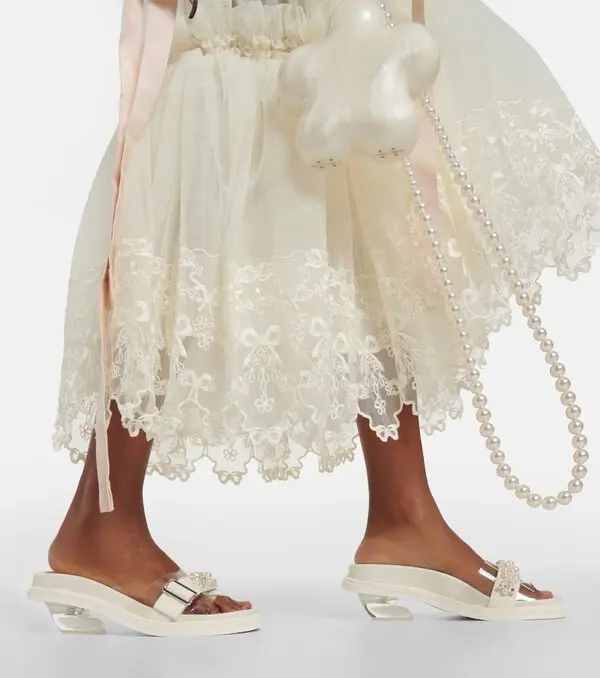 Simone Rocha Leather Slides