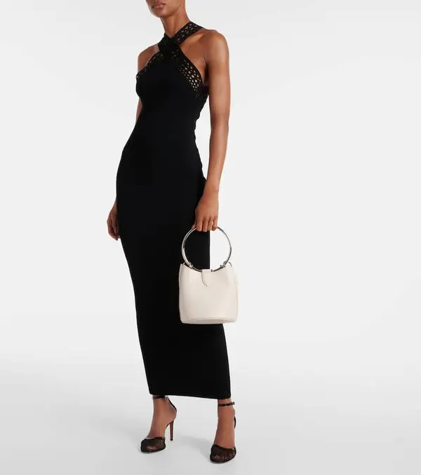 Alaïa Ring Medium Leather Bucket Bag