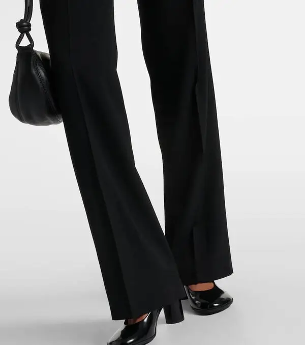 Dries Van Noten High-rise Wool-blend Straight Pants