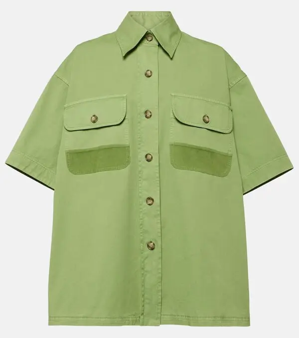 Stella McCartney Oversized Cotton Canvas Shirt