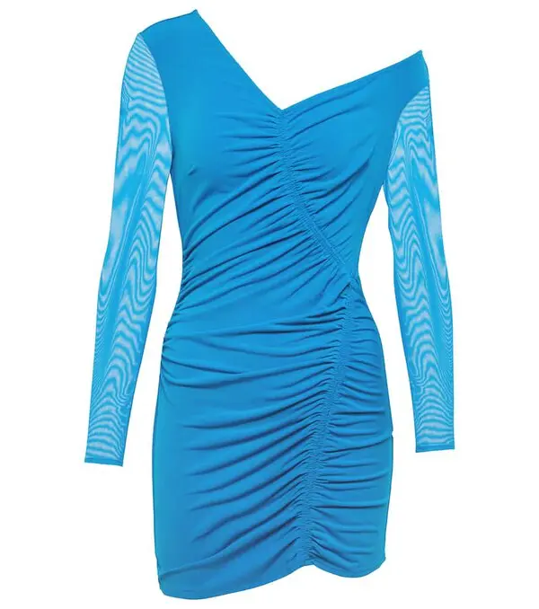 SELF-PORTRAIT Ruched Minidress