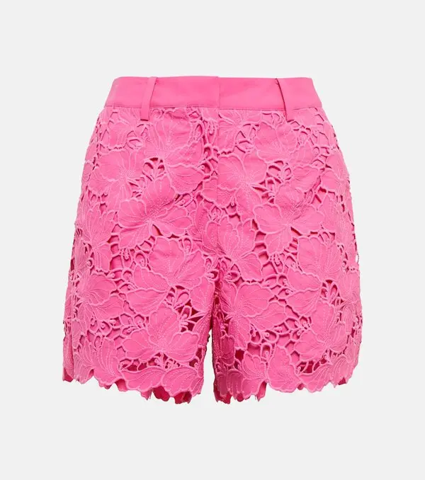 SELF-PORTRAIT Floral Patterned Shorts