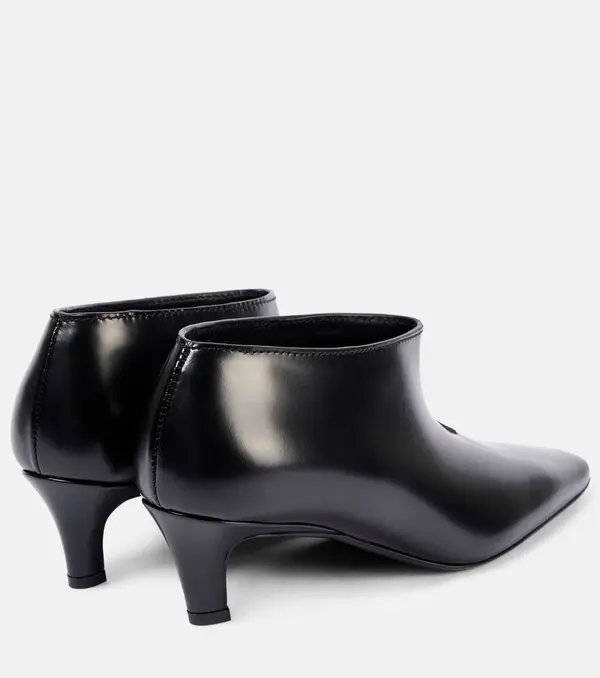 TOTEME Wide Shaft Leather Ankle Boots
