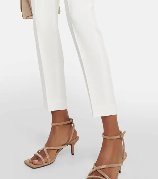 Brunello Cucinelli Tailored Crepe Pants - White