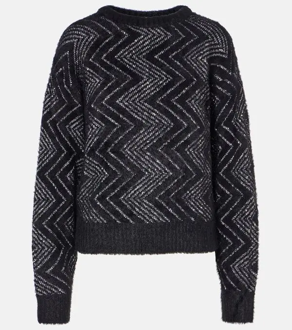 Missoni Zig Zag Metallic Knit Sweater