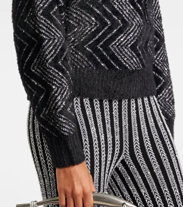 Missoni Zig Zag Metallic Knit Sweater
