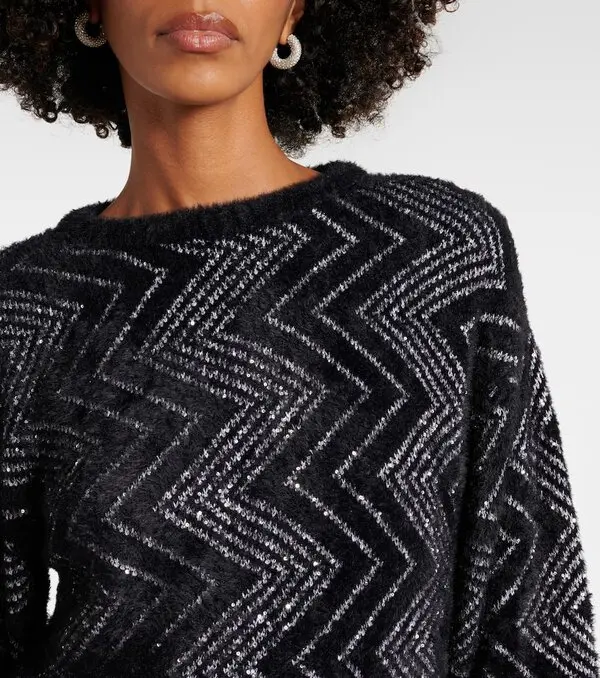 Missoni Zig Zag Metallic Knit Sweater