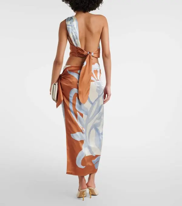 SIR. Sorrento Printed Wrap Skirt
