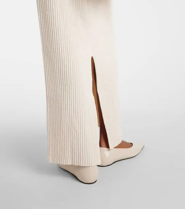 TOTEME Cotton-blend Boucle Maxi Skirt