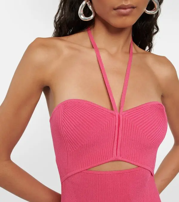 Simkhai Ribbed-knit Mini Dress